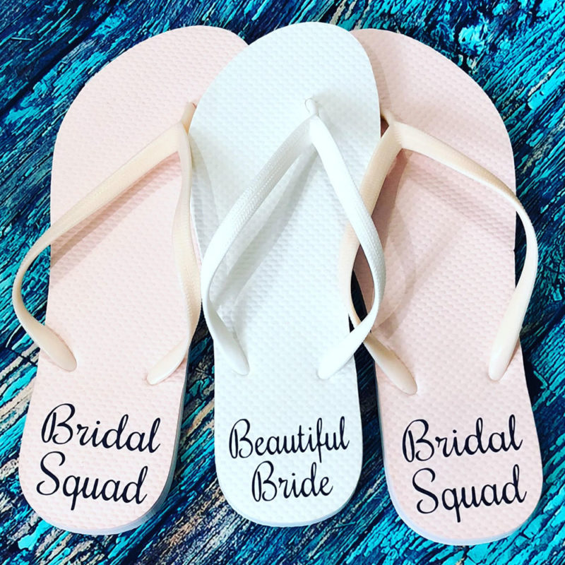 Custom Flip Flops - Camellia Vines