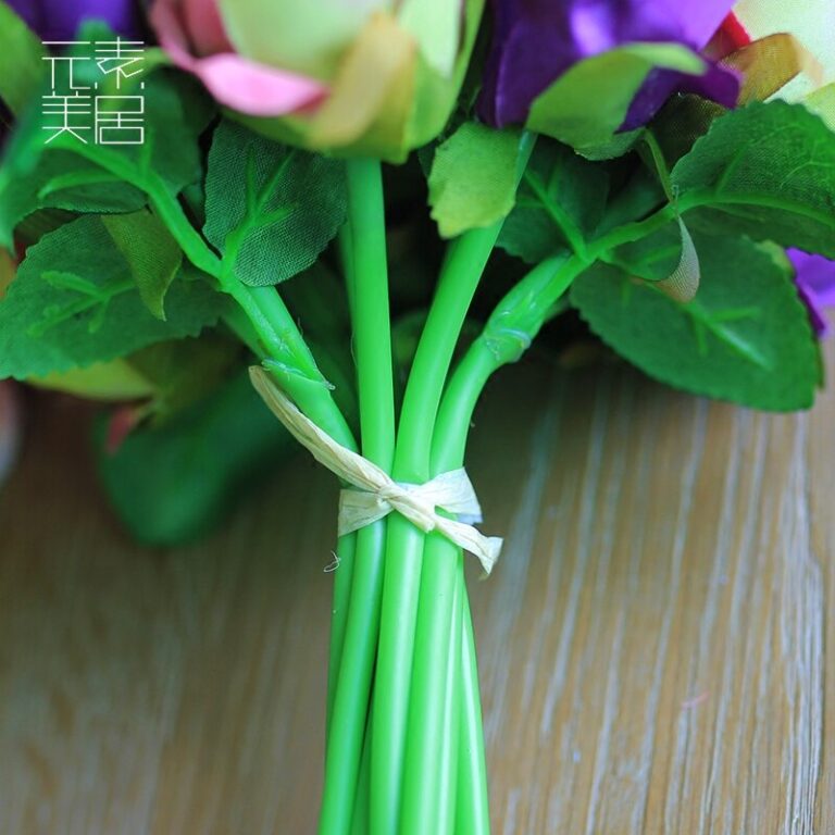 Pretty Charming Delightful 12 Buds 1 Bouquet Mini Rose Artificial Silk ...